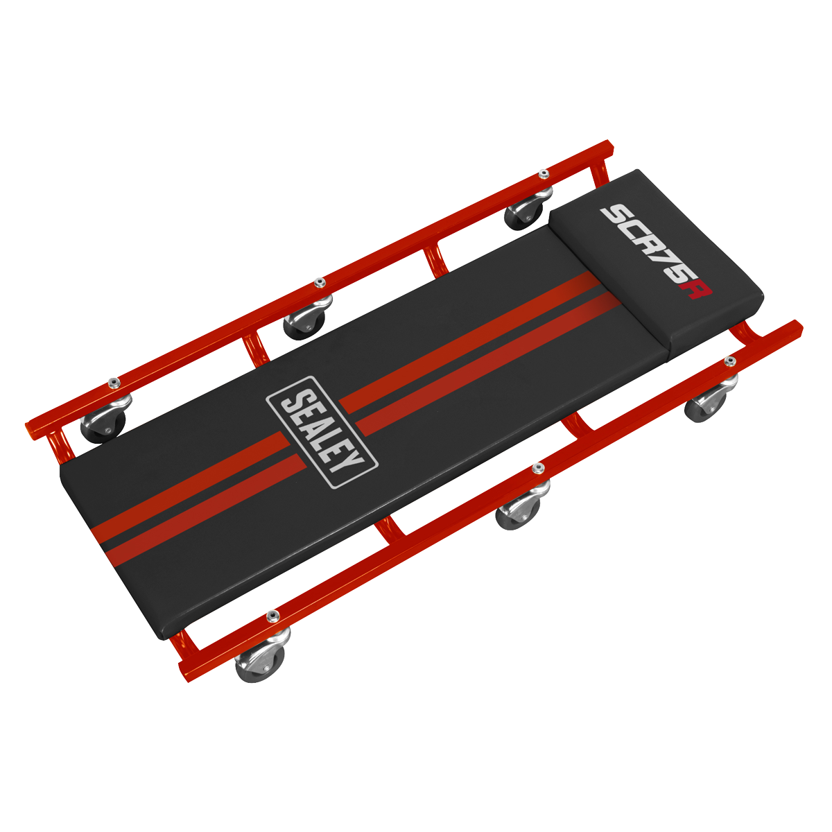 Get Red 36" Deluxe Garage Creeper - Steel Frame & 6 Wheels – Farming Parts