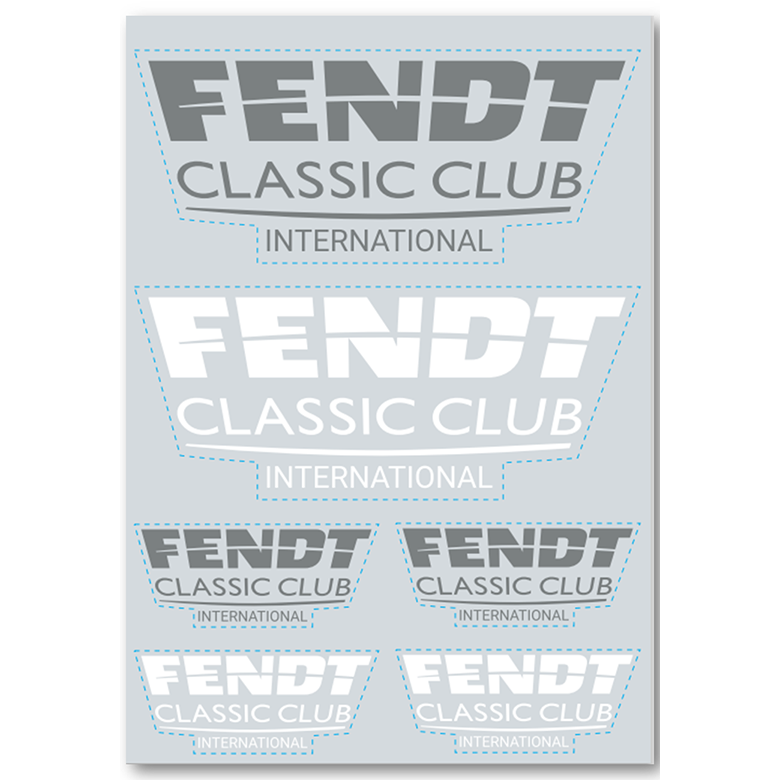 Fendt Car Sticker Set – 6-Piece Classic Club Logo Decals | X9910221480 ...