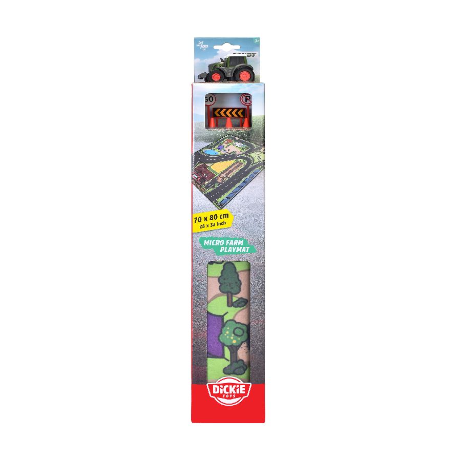 Fendt Micro World Play Mat with Tractor and Accessories | 70 x 80 cm ...
