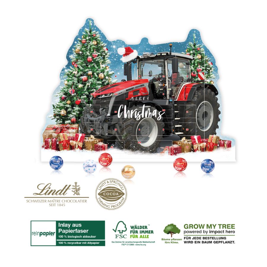 Massey Ferguson 2025 Advent Calendar with Lindt Chocolate X99334250200 ...