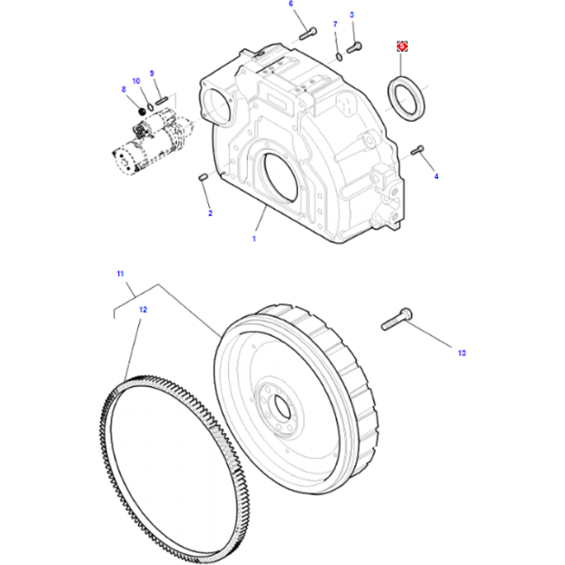 Massey Ferguson Crankshaft Seal - V837079705 - V614500002 - 837079705 ...