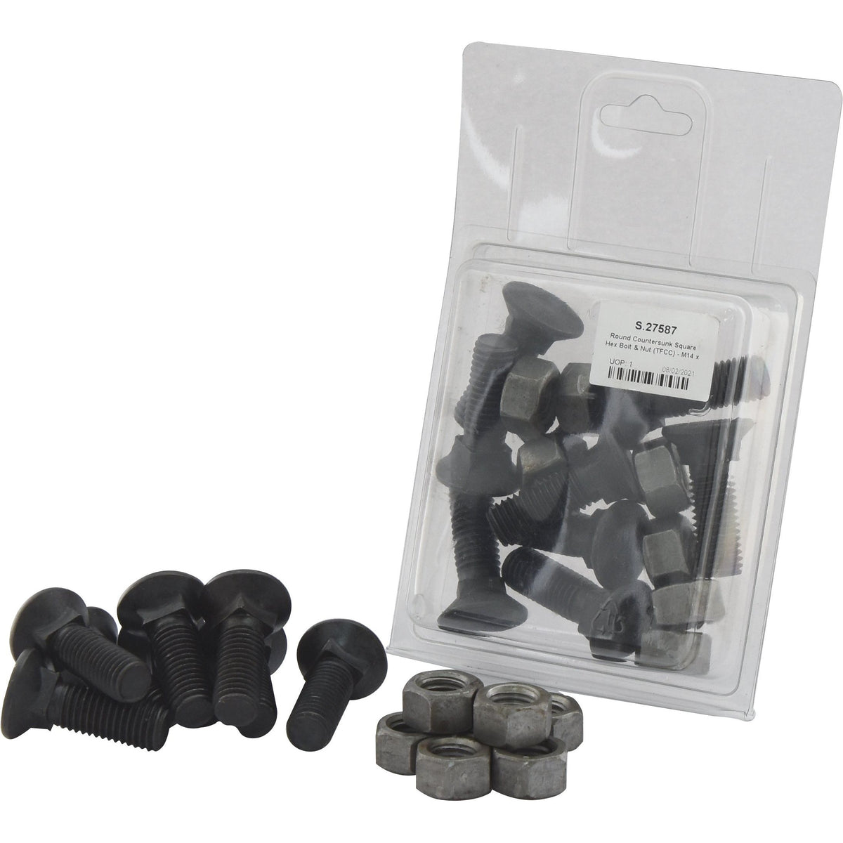 Round Countersunk Square Hex Bolt & Nut | Sparex S.27587 – Farming Parts